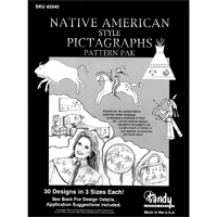 2640 Native American Style Pictagraphs Pattern Pak — Tandy Leather, Inc.
