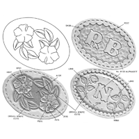 Oval Patch Buckle Tooling Patterns — Tandy Leather, Inc.