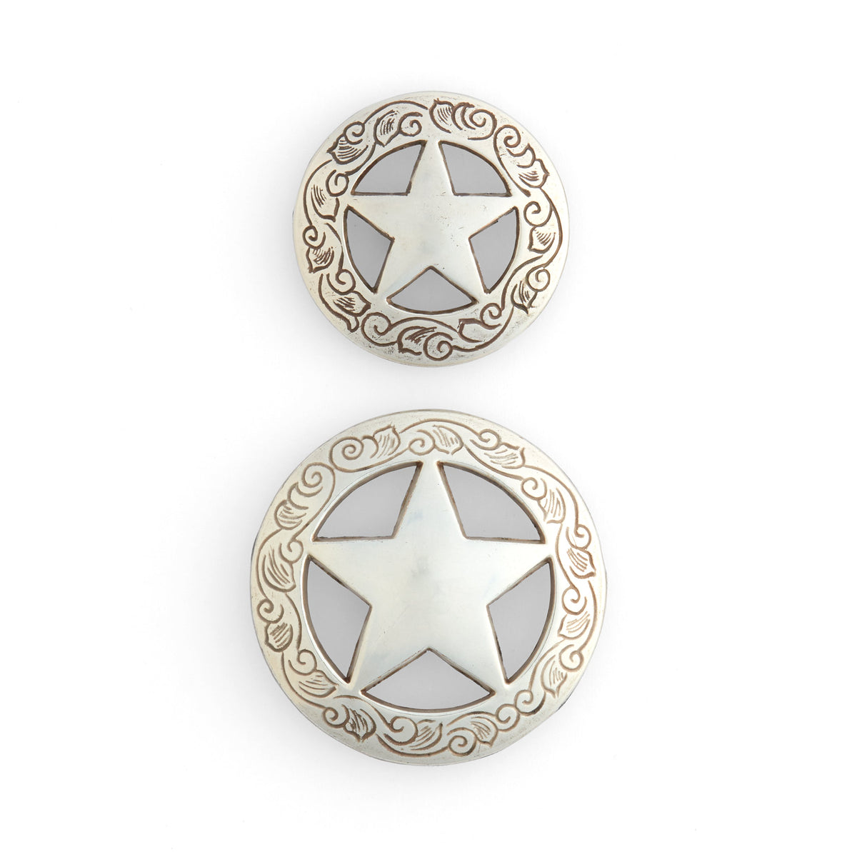 Texas Star Engraved Conchos — Tandy Leather, Inc.