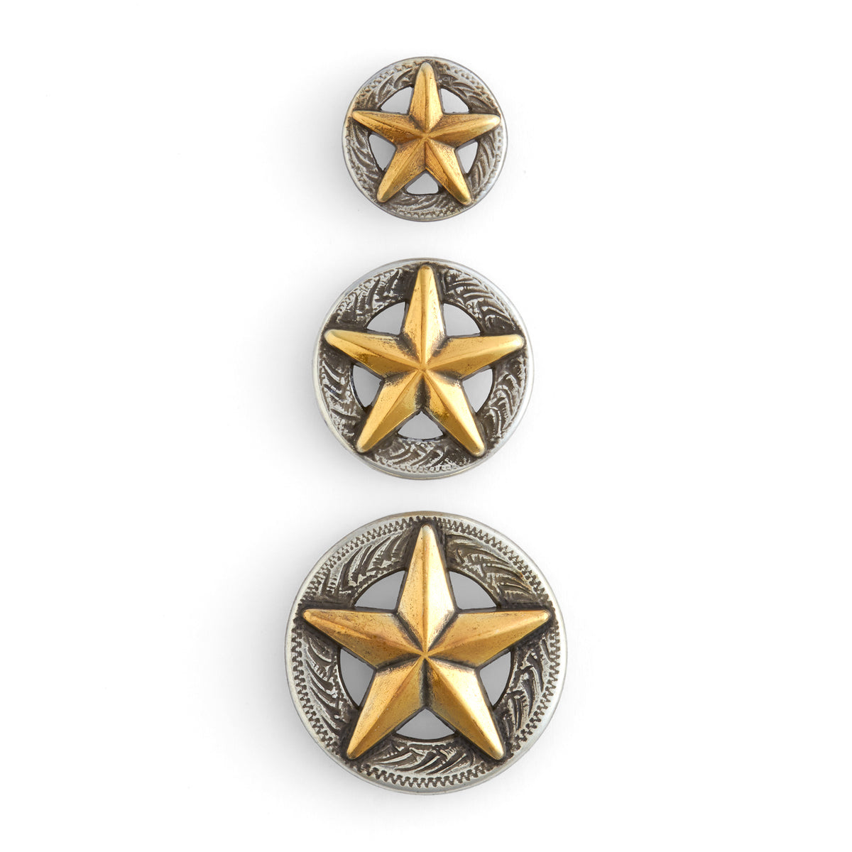 3-D Texas Star Conchos — Tandy Leather, Inc.