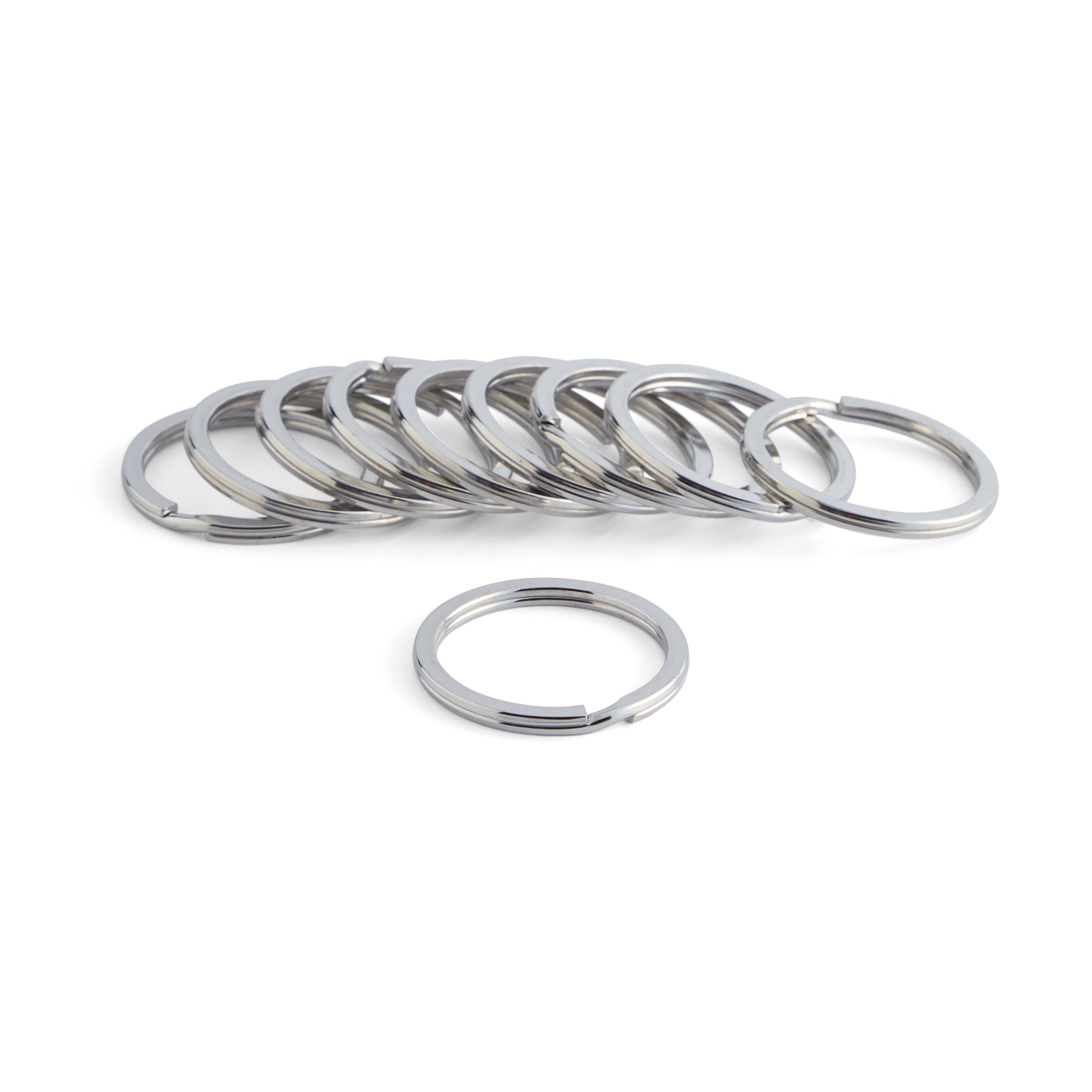 Flat Key Ring Nickel Free Plate 10 Pack | Tandy Leather — Tandy Leather ...