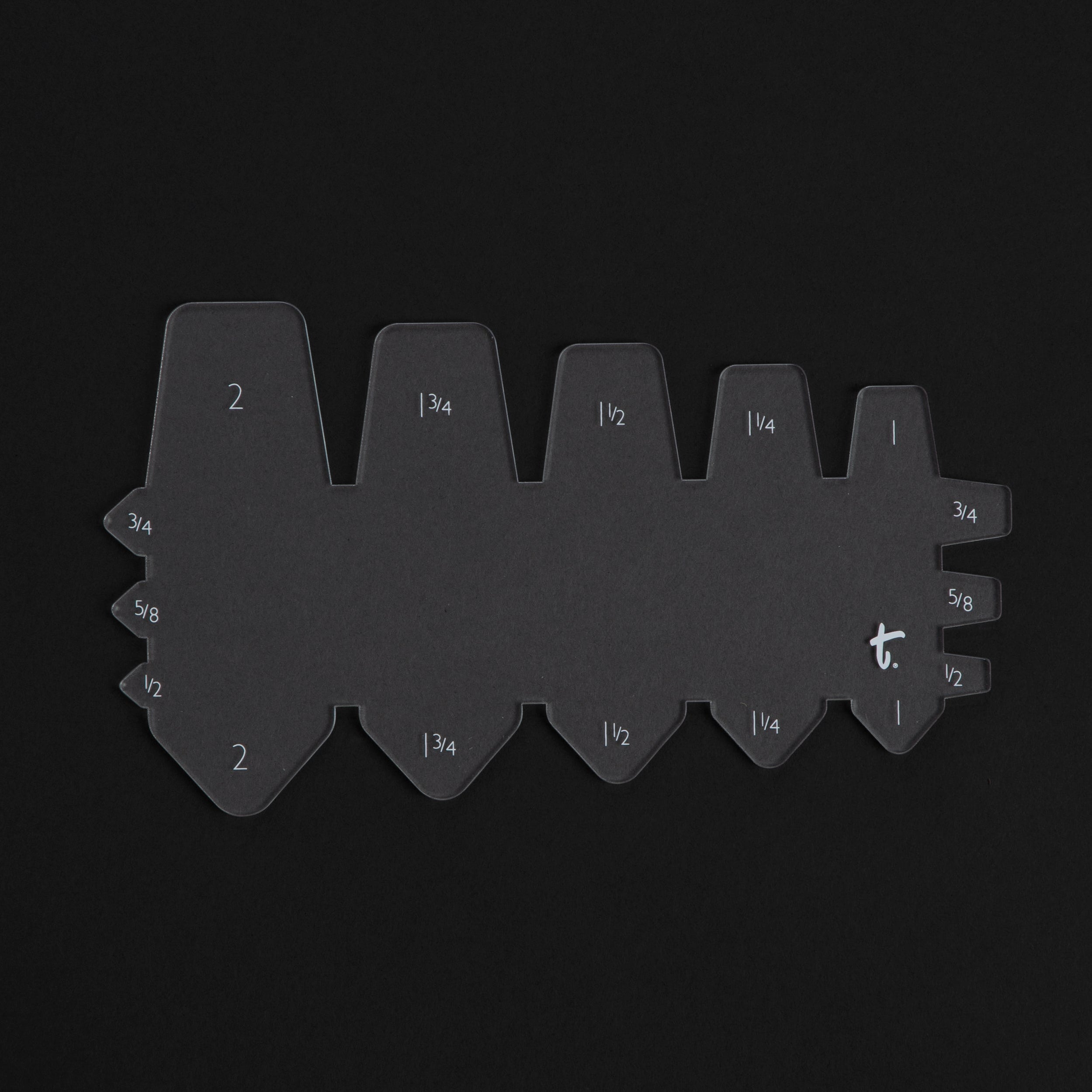 Tapered Belt End Acrylic Template | Tandy Leather — Tandy Leather, Inc.
