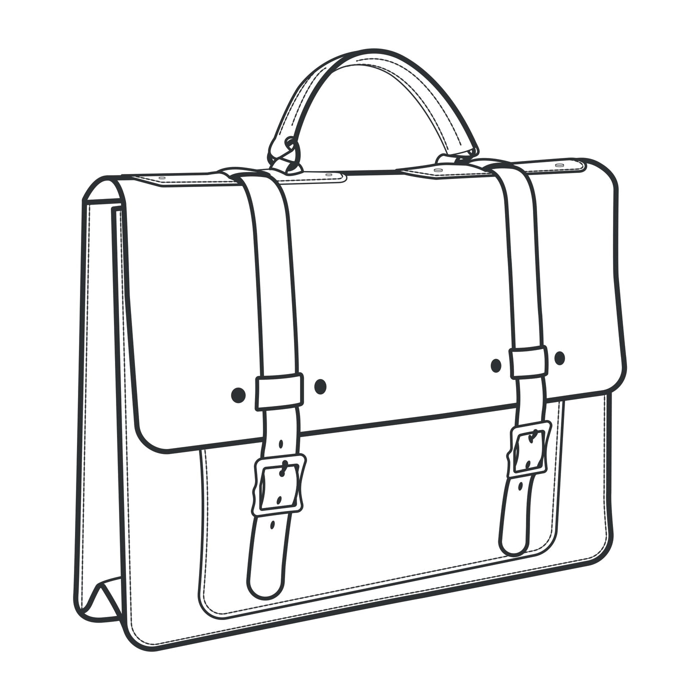 Ohio Briefcase Paper Pattern — Tandy Leather, Inc.