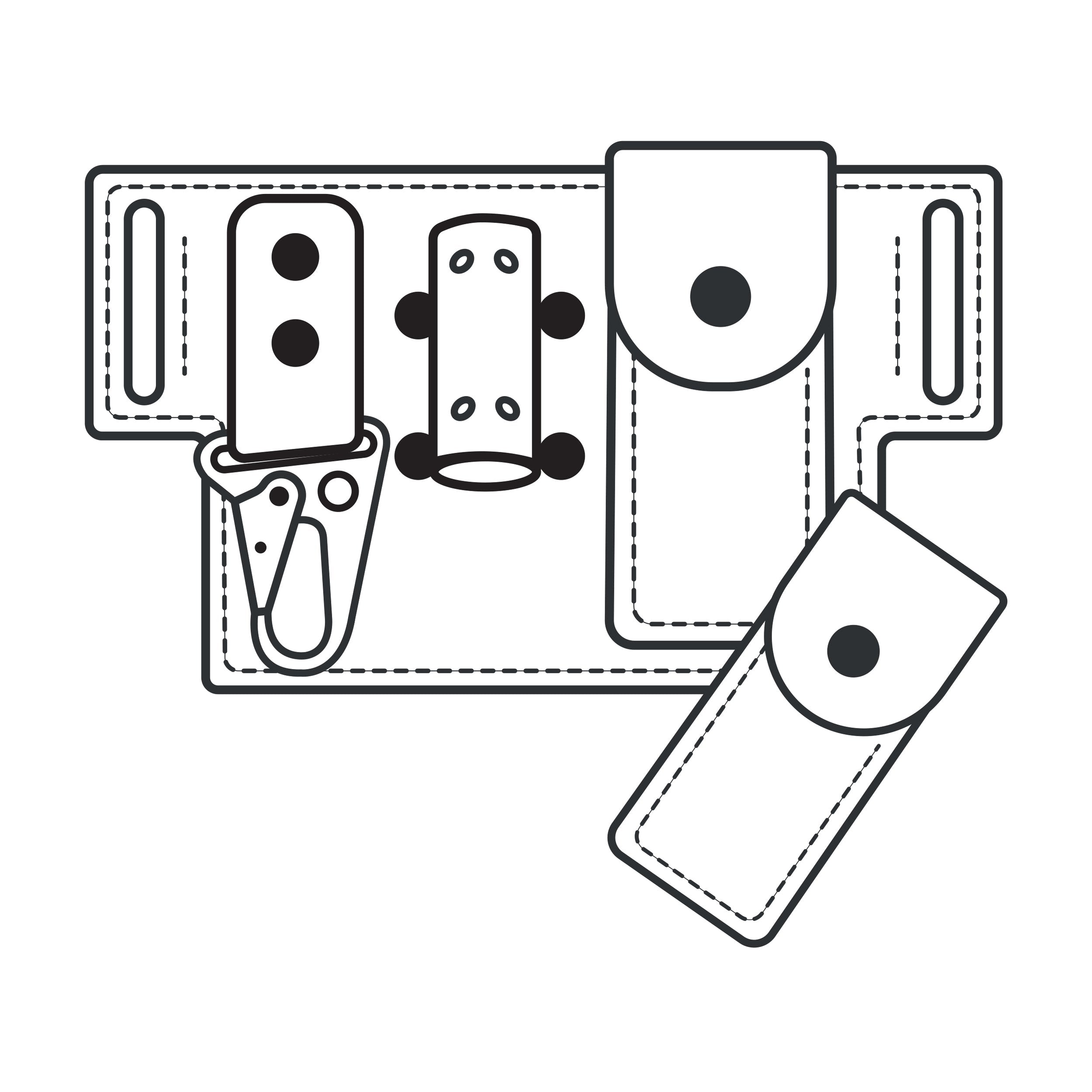 Indiana Tool Belt Paper Pattern | Tandy Leather — Tandy Leather, Inc.