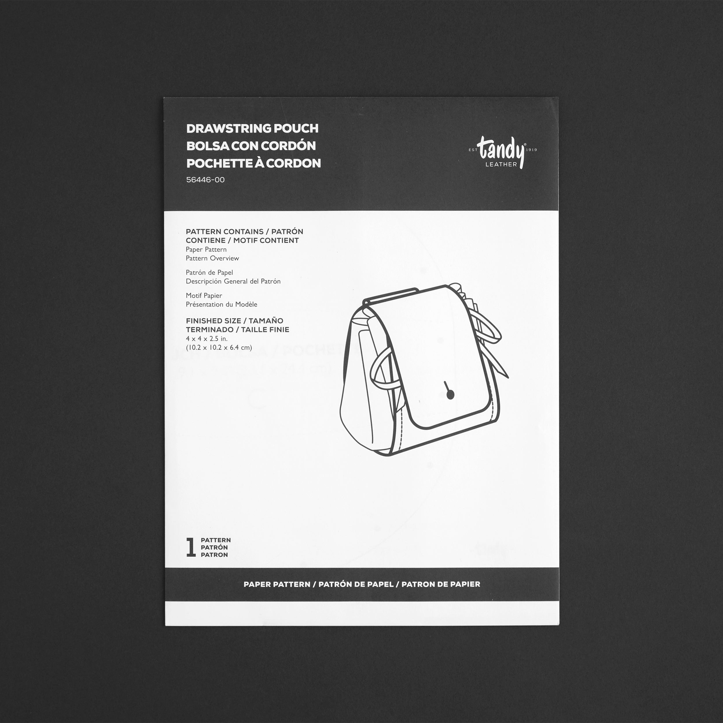 Drawstring Pouch Paper Pattern — Tandy Leather, Inc.