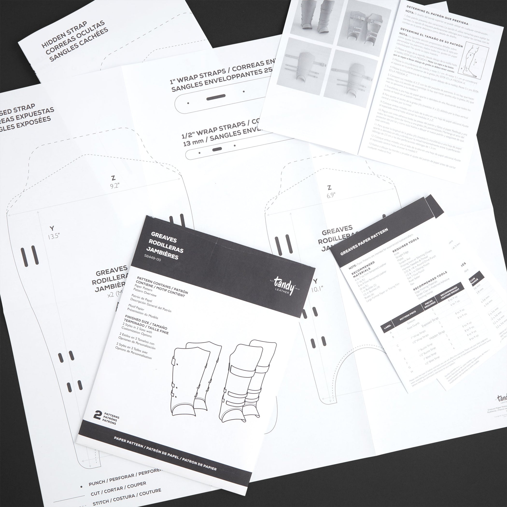 Greaves Paper Pattern — Tandy Leather, Inc.