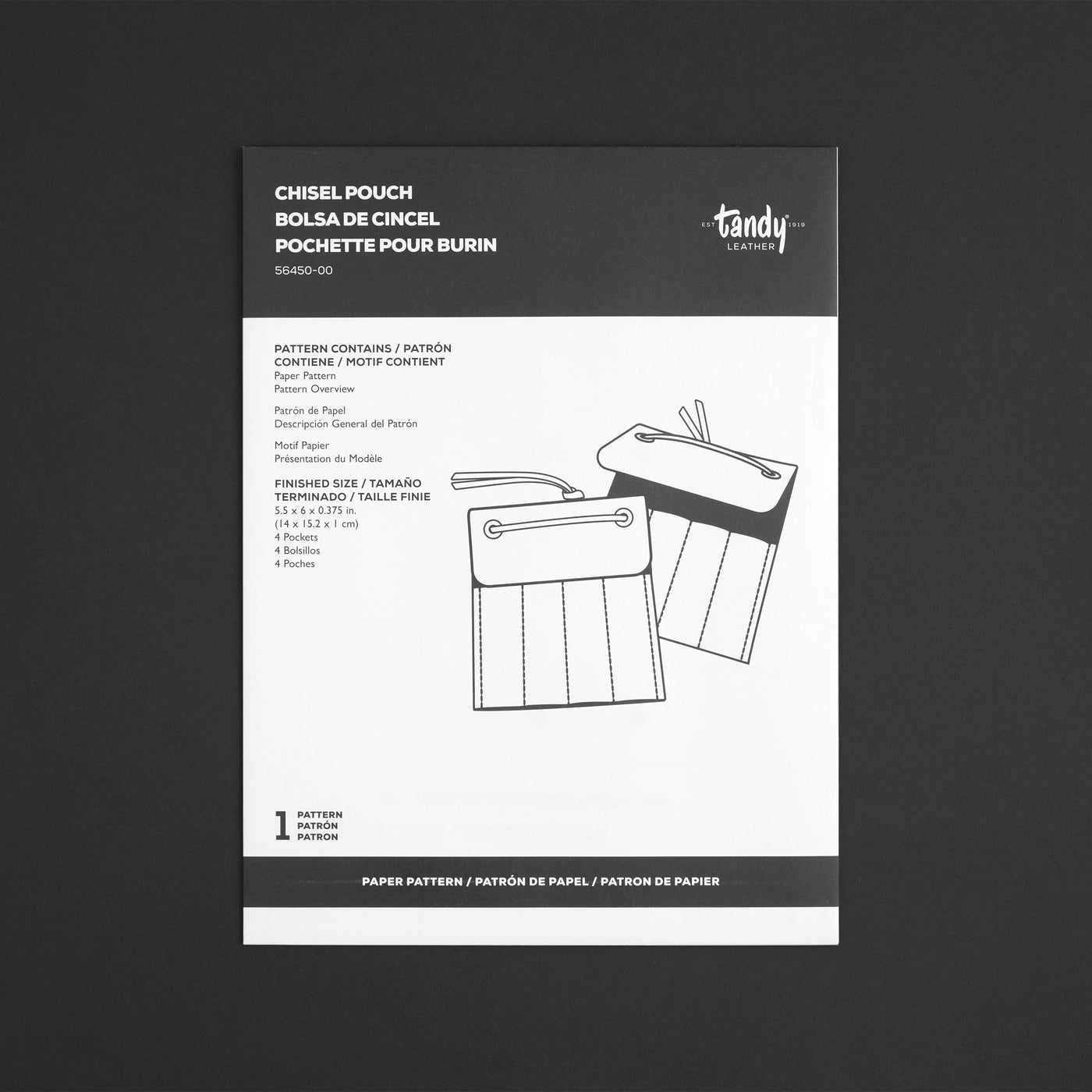 Chisel Pouch Paper Pattern | Tandy Leather — Tandy Leather, Inc.