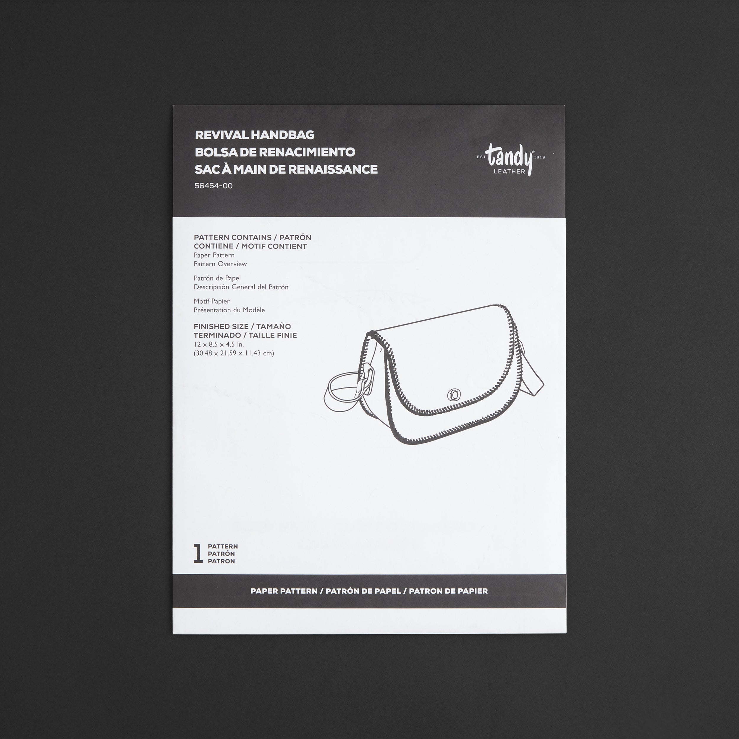 Revival Handbag Paper Pattern — Tandy Leather, Inc.