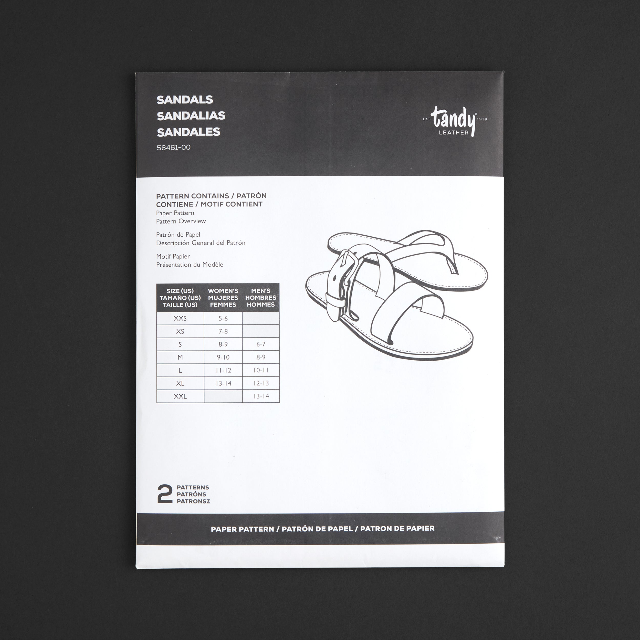 Sandal Paper Pattern | Tandy Leather — Tandy Leather, Inc.