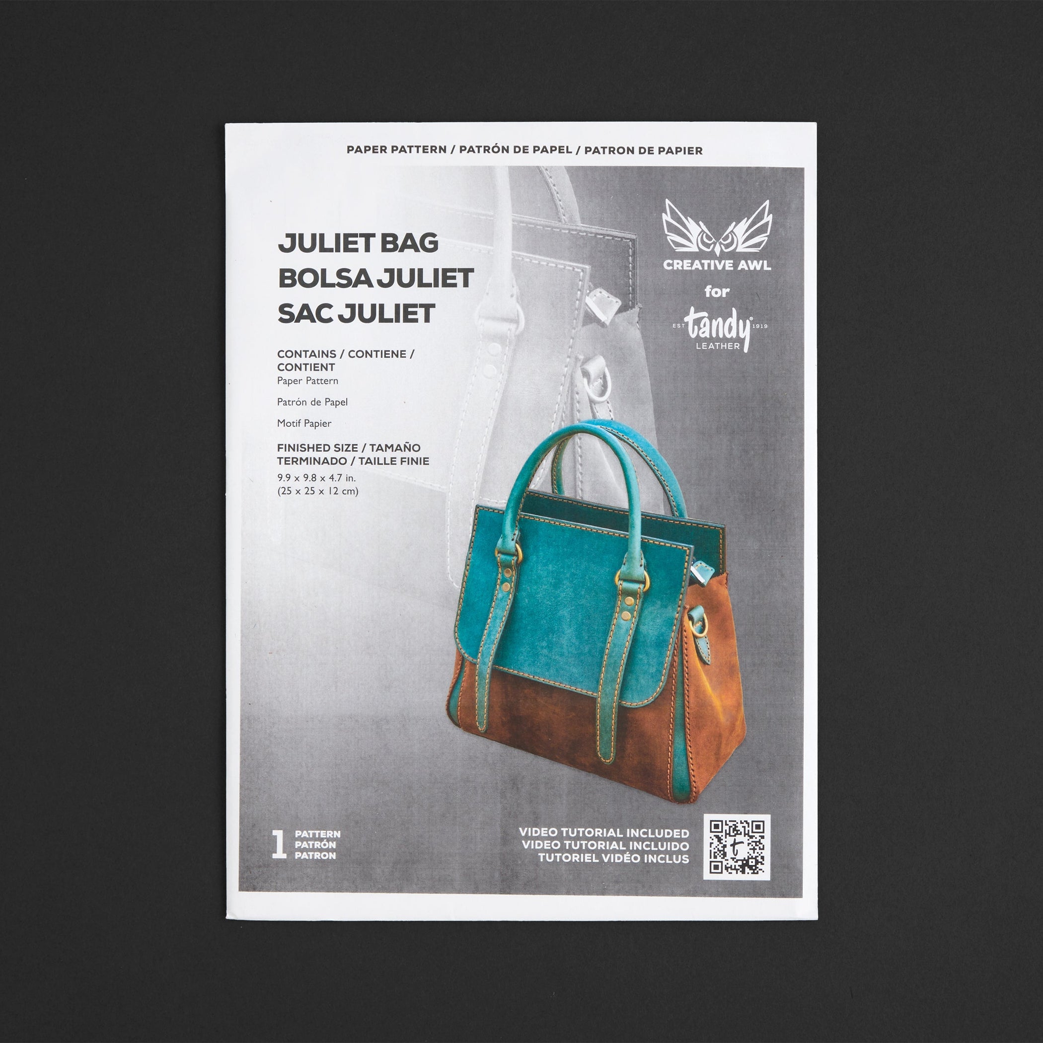 Creative Awl Juliet Bag Paper Pattern — Tandy Leather, Inc.