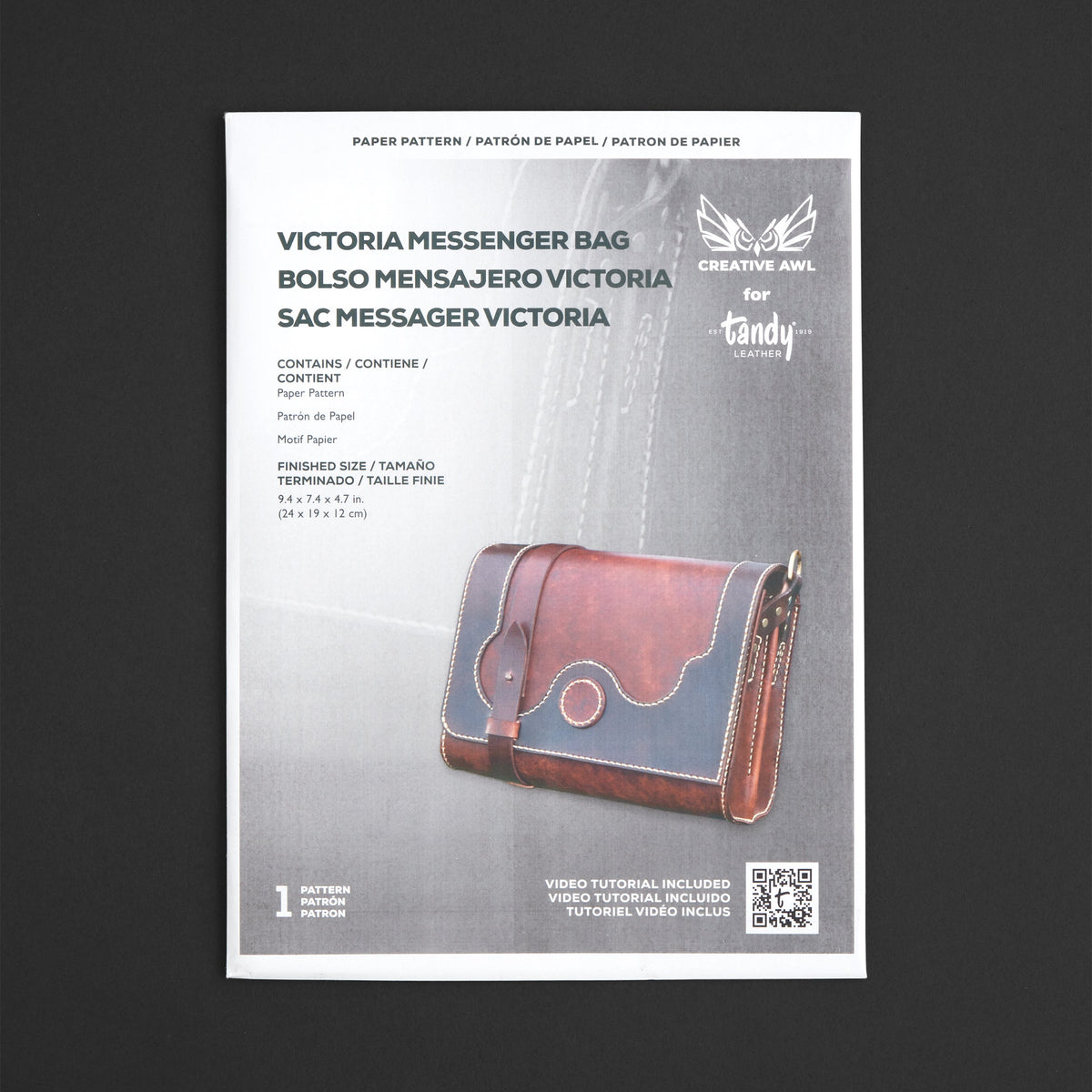Creative Awl Victoria Bag Paper Pattern — Tandy Leather, Inc.