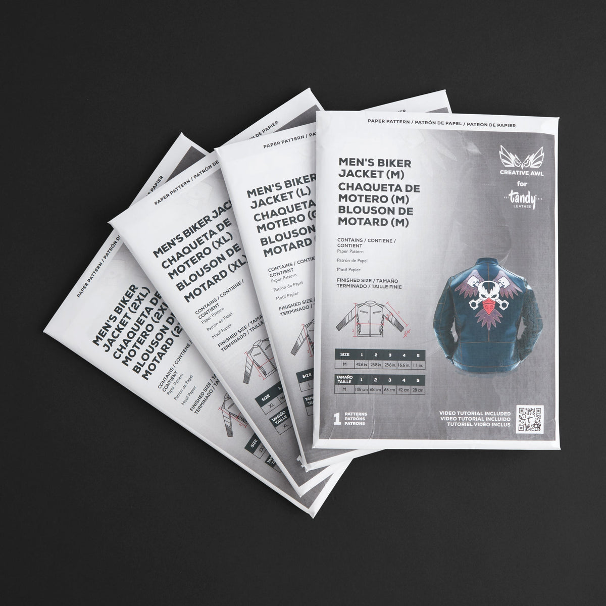 Creative Awl Men's Biker Jacket Paper Pattern — Tandy Leather, Inc.