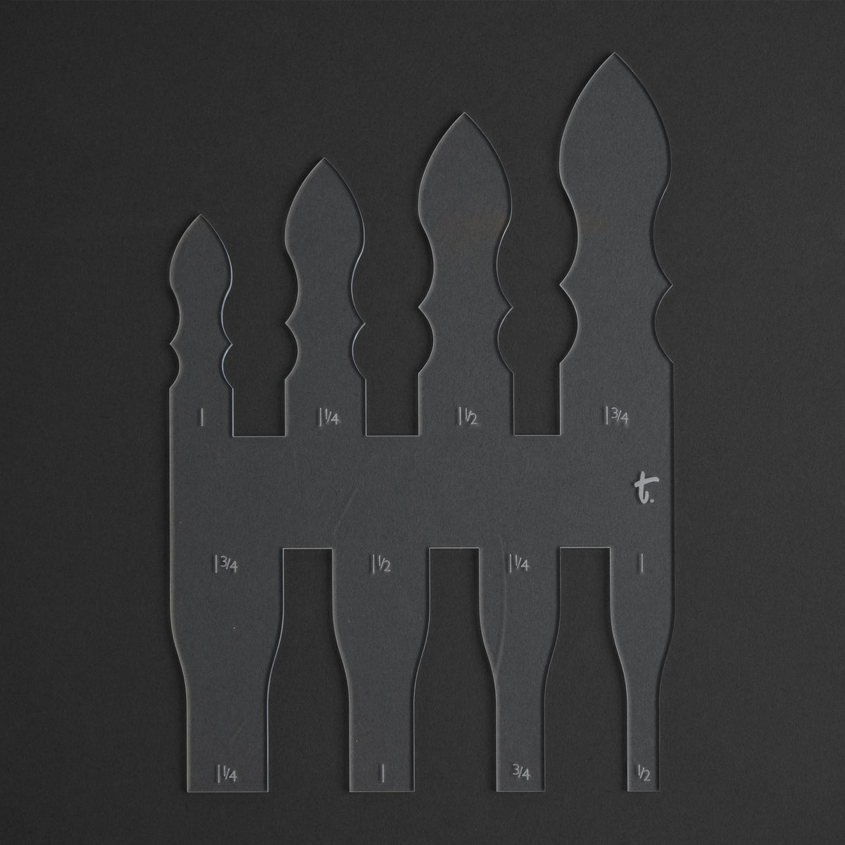 Strap Ends Acrylic Template — Tandy Leather, Inc.