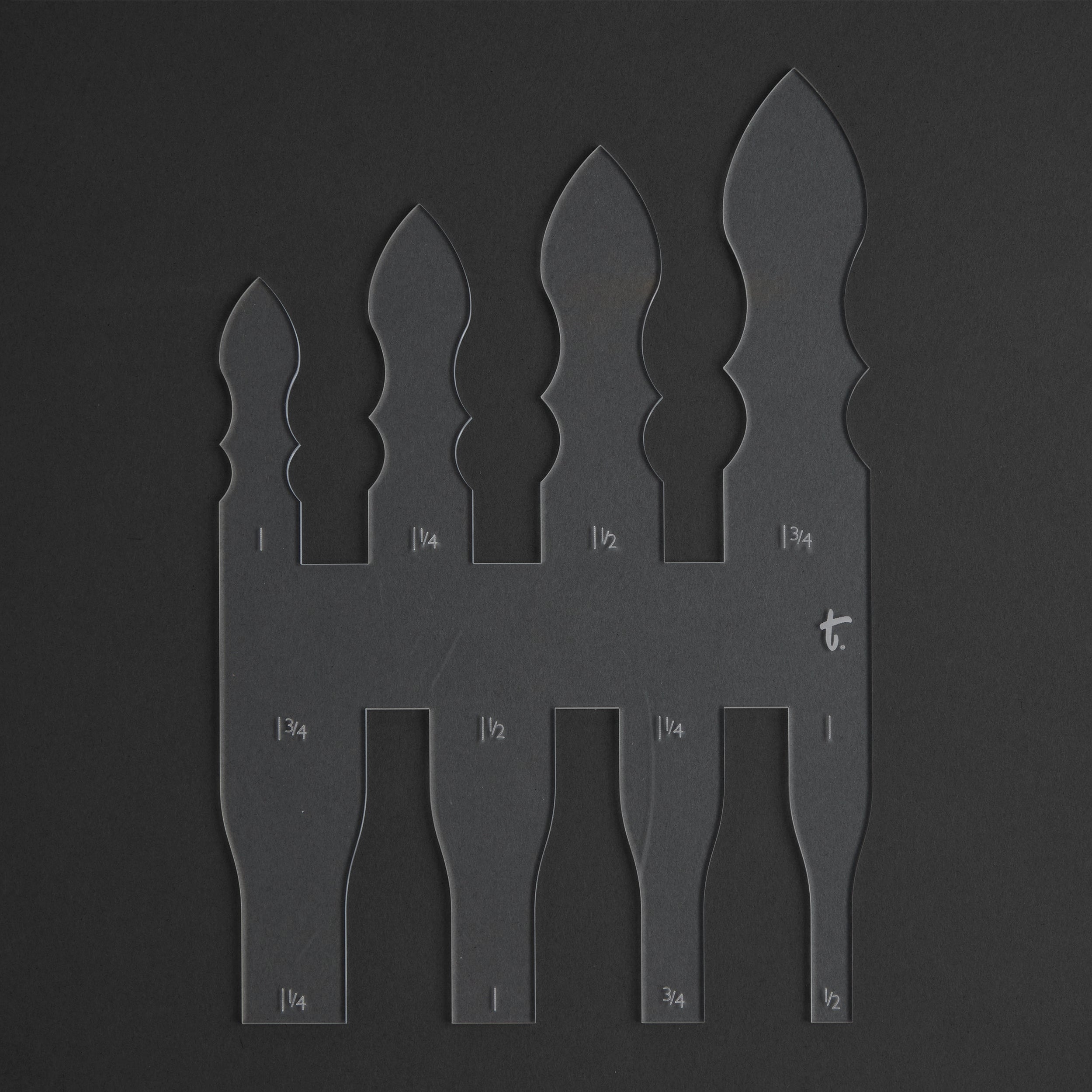 Strap Ends Acrylic Template — Tandy Leather, Inc.