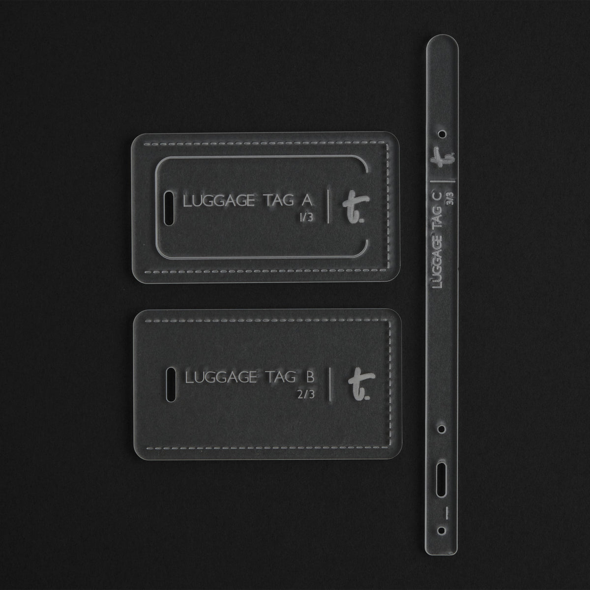 Luggage Tag Acrylic Template — Tandy Leather, Inc.