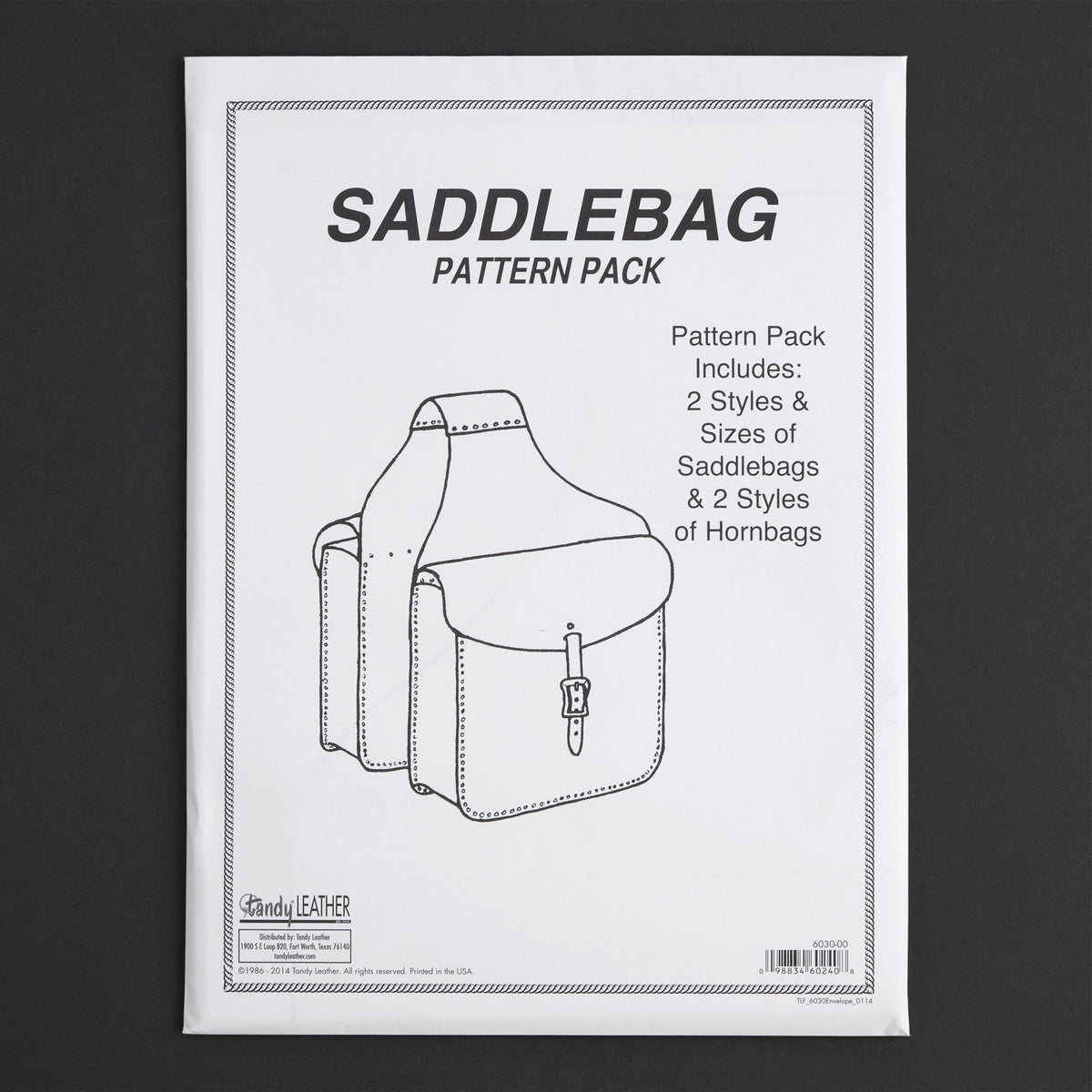 Saddle Bag Pattern Pack | Tandy Leather — Tandy Leather, Inc.