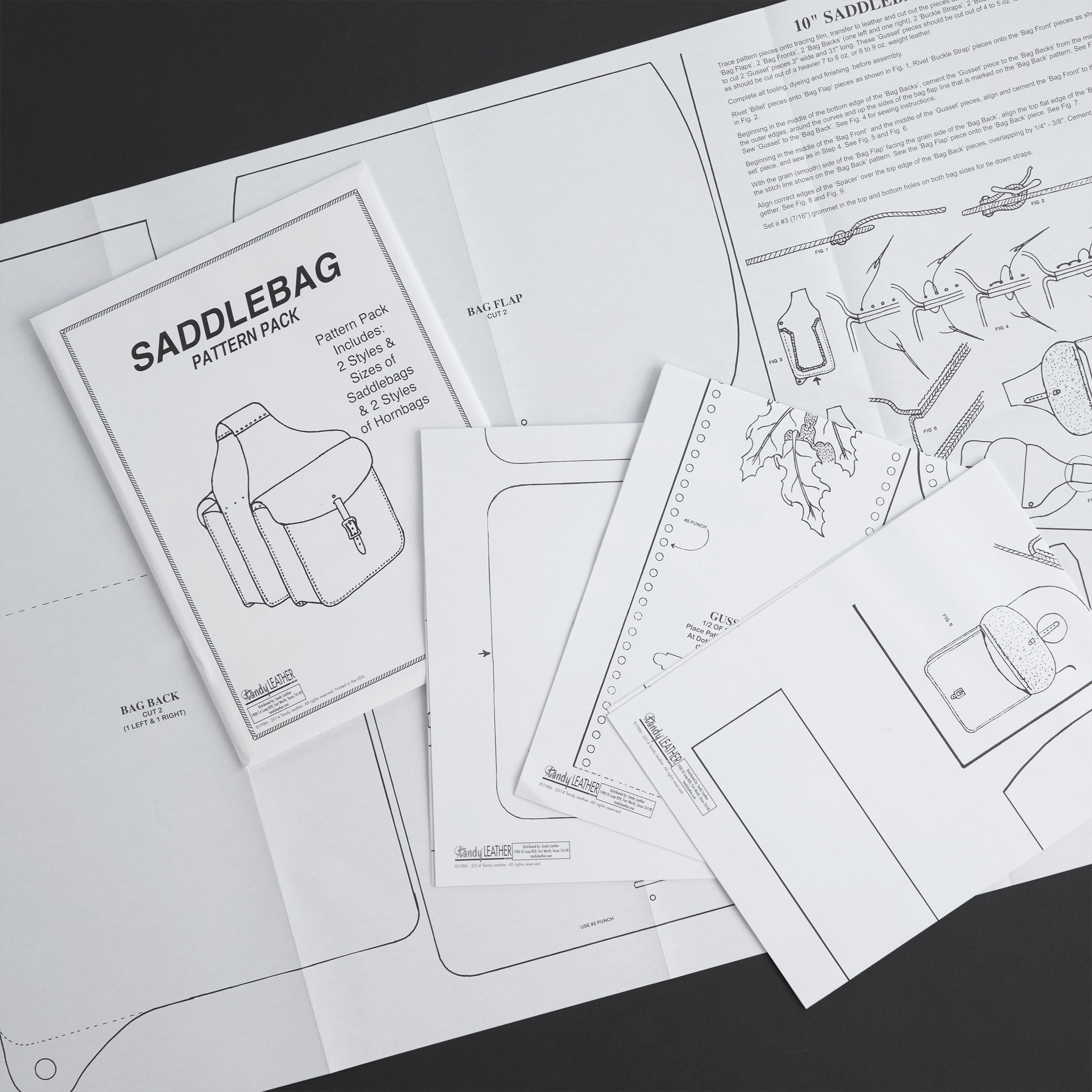 Saddle Bag Pattern Pack — Tandy Leather, Inc.