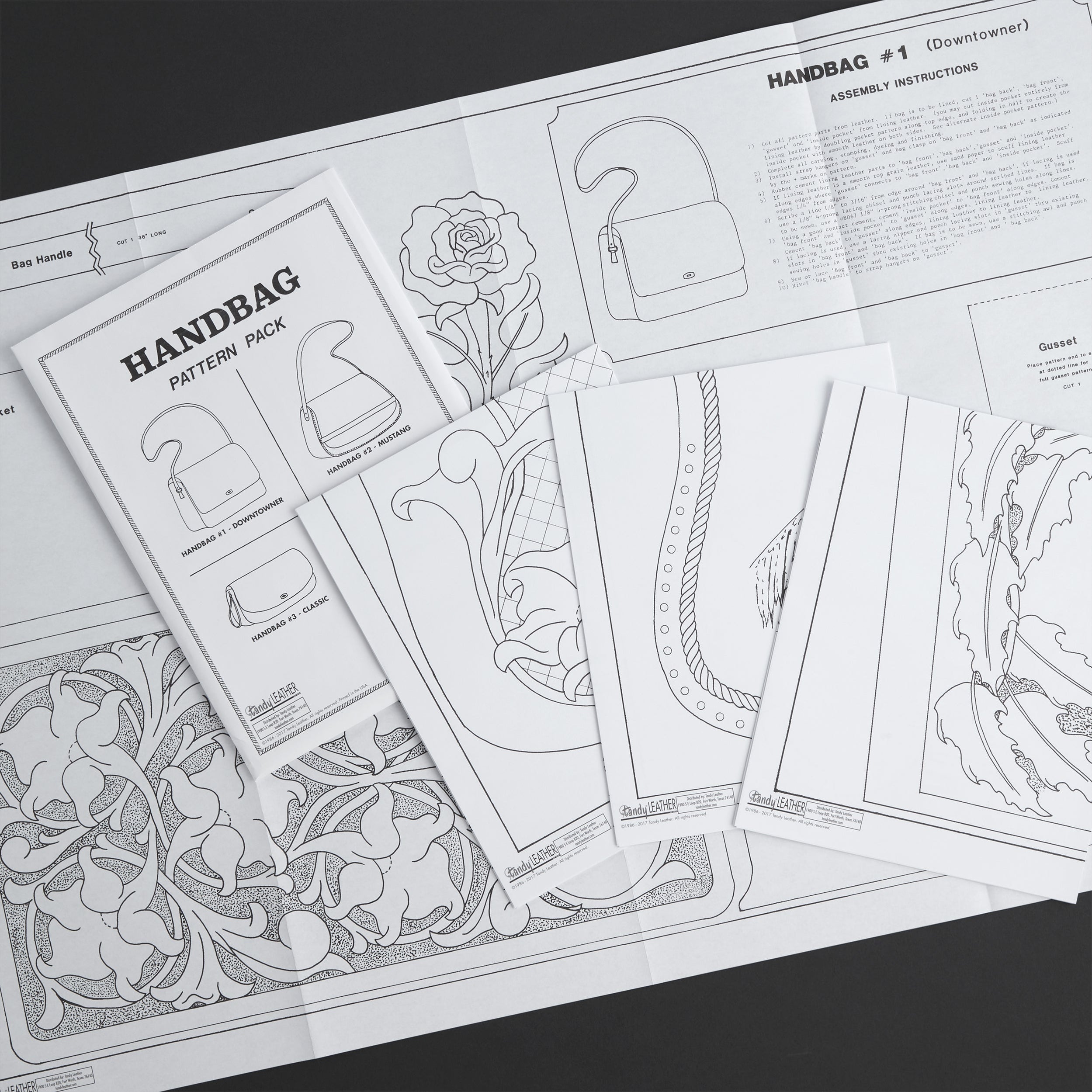 Handbag Pattern Pack — Tandy Leather, Inc.
