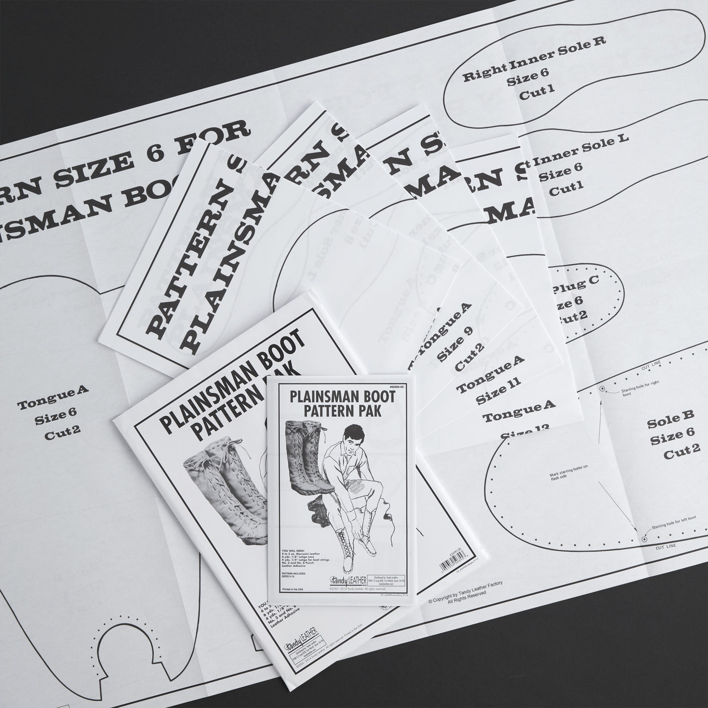Plainsman Boot Pattern Pack — Tandy Leather, Inc.