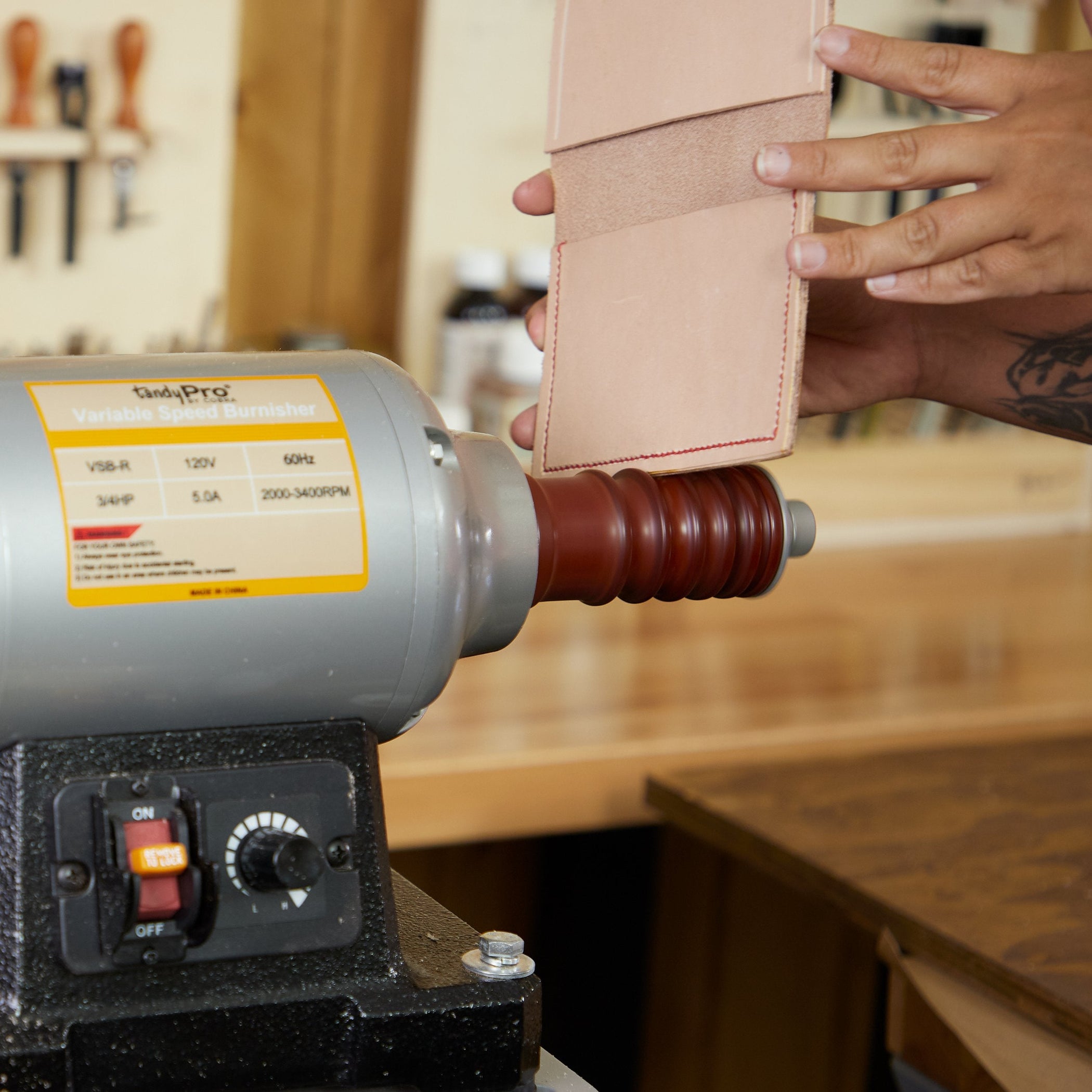 TandyPro® Burnishing Machine — Tandy Leather, Inc.