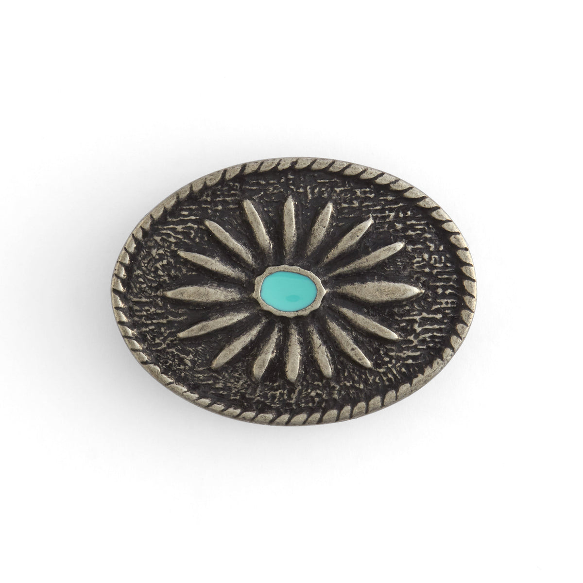 Turquoise Enamel Flower Concho | Tandy Leather — Tandy Leather, Inc.