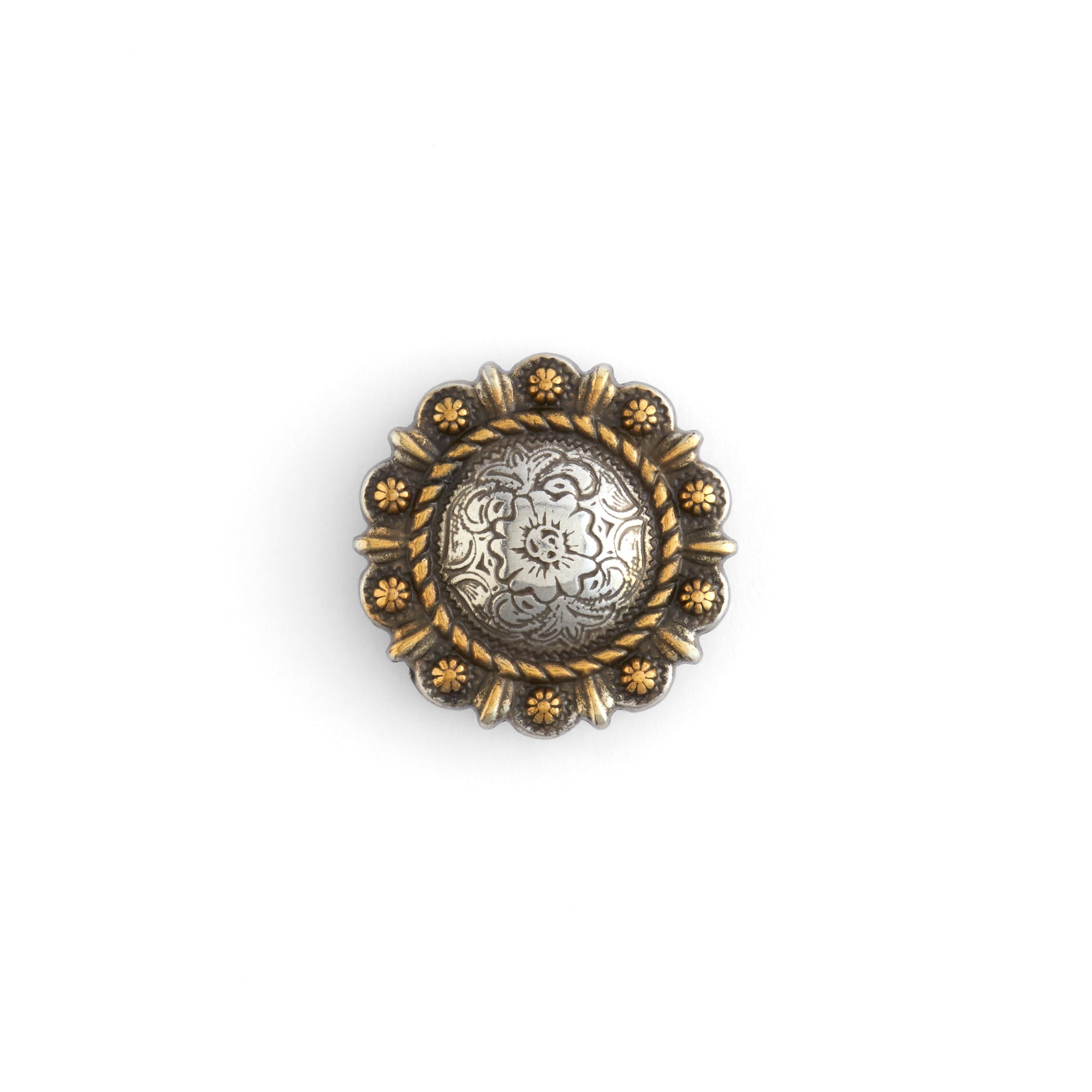 Roped Berry Round Conchos | Tandy Leather — Tandy Leather, Inc.