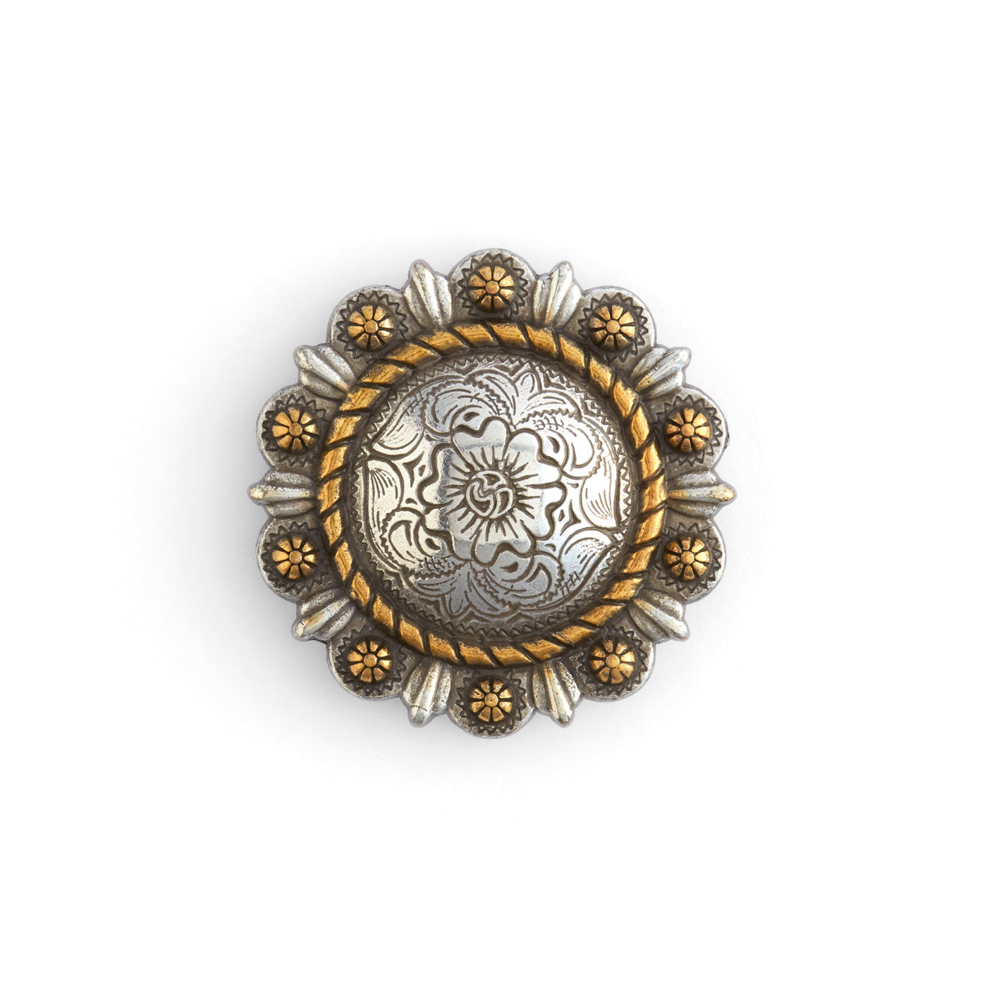 Roped Berry Round Conchos | Tandy Leather — Tandy Leather, Inc.