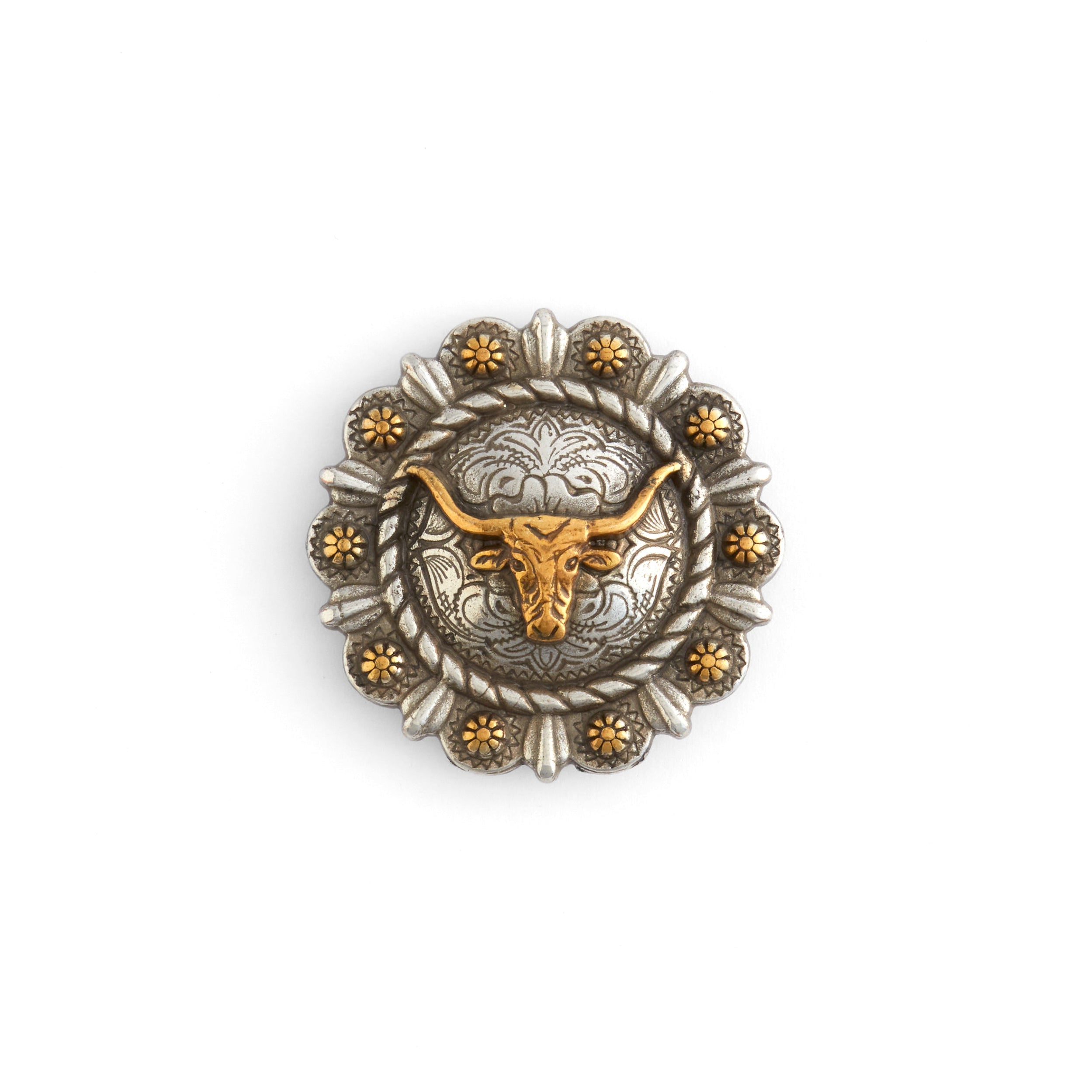 Roped Berry Round Conchos With Center Motif | Tandy Leather — Tandy ...