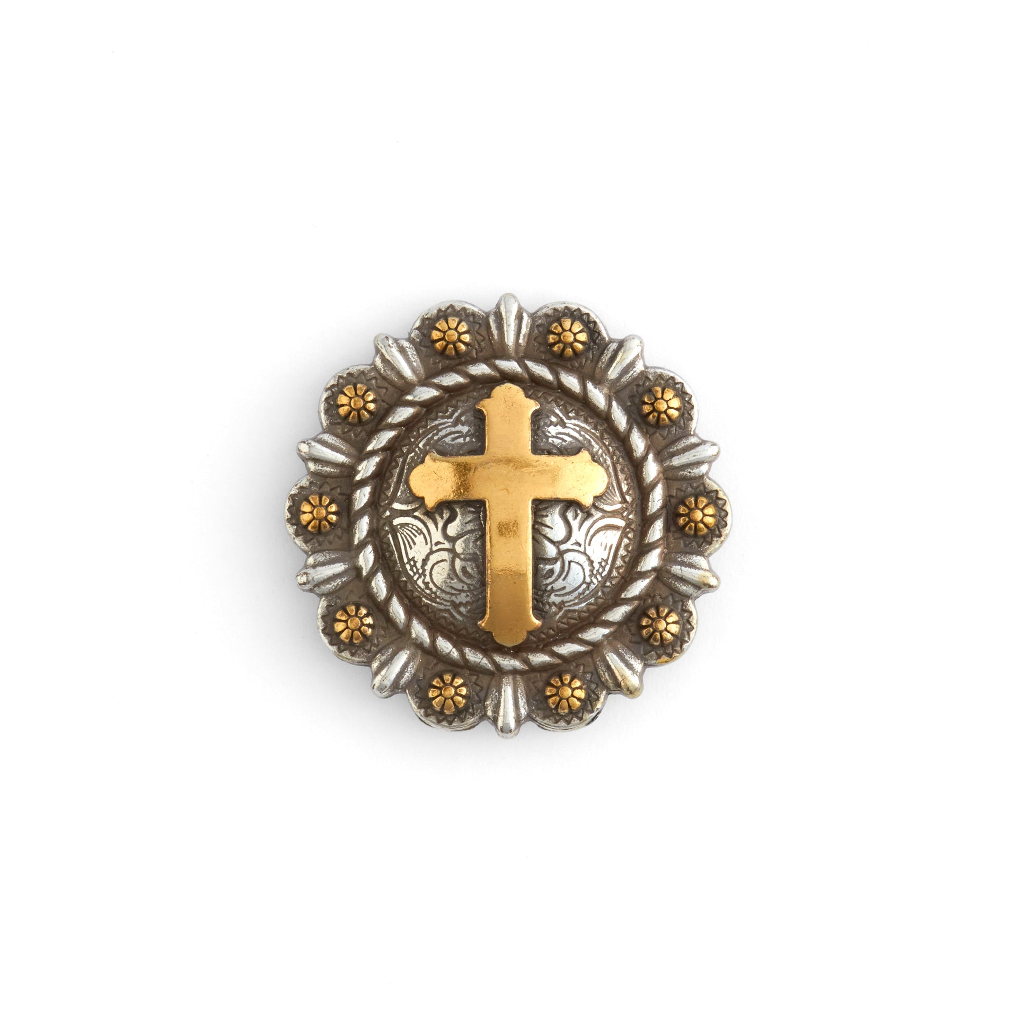 Roped Berry Round Conchos With Center Motif — Tandy Leather, Inc.