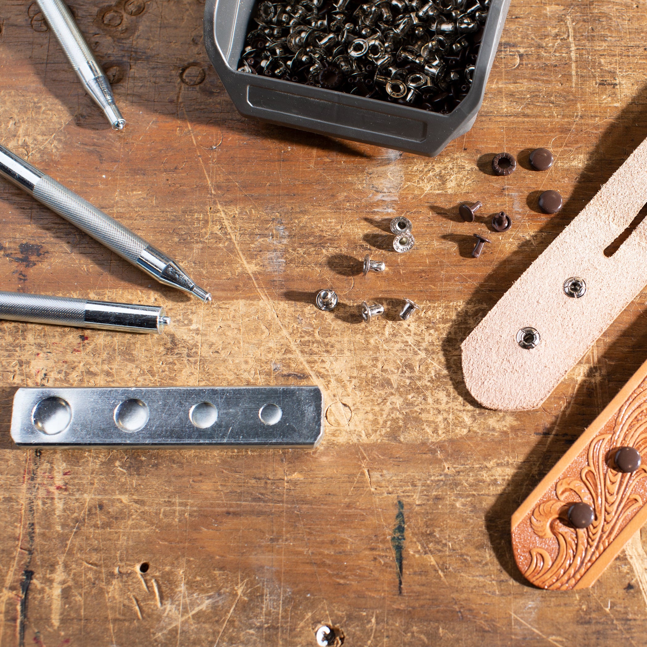 Craftool® Deluxe Snap-All/Rivet Setter Set | Tandy Leather — Tandy ...