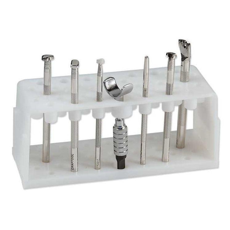 Craftool® Basic 7 Tool Set With Rack — Tandy Leather, Inc.