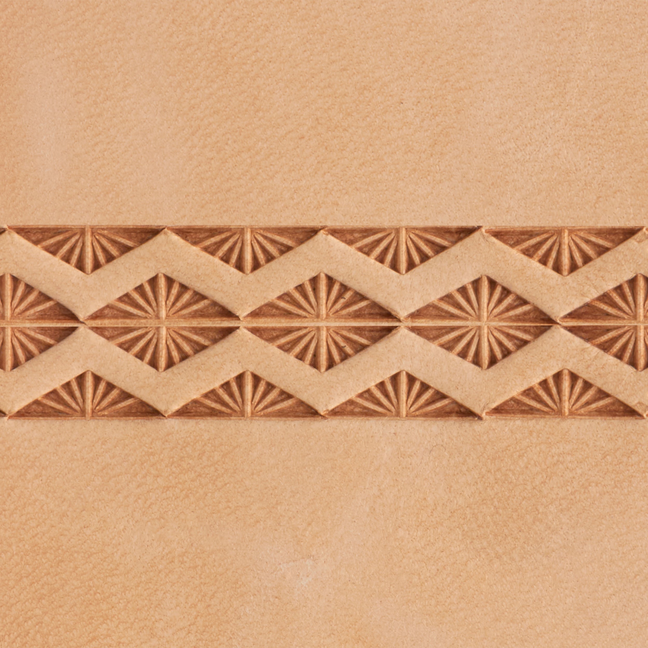 Sunburst Half Diamond Brass Stamp — Tandy Leather, Inc.