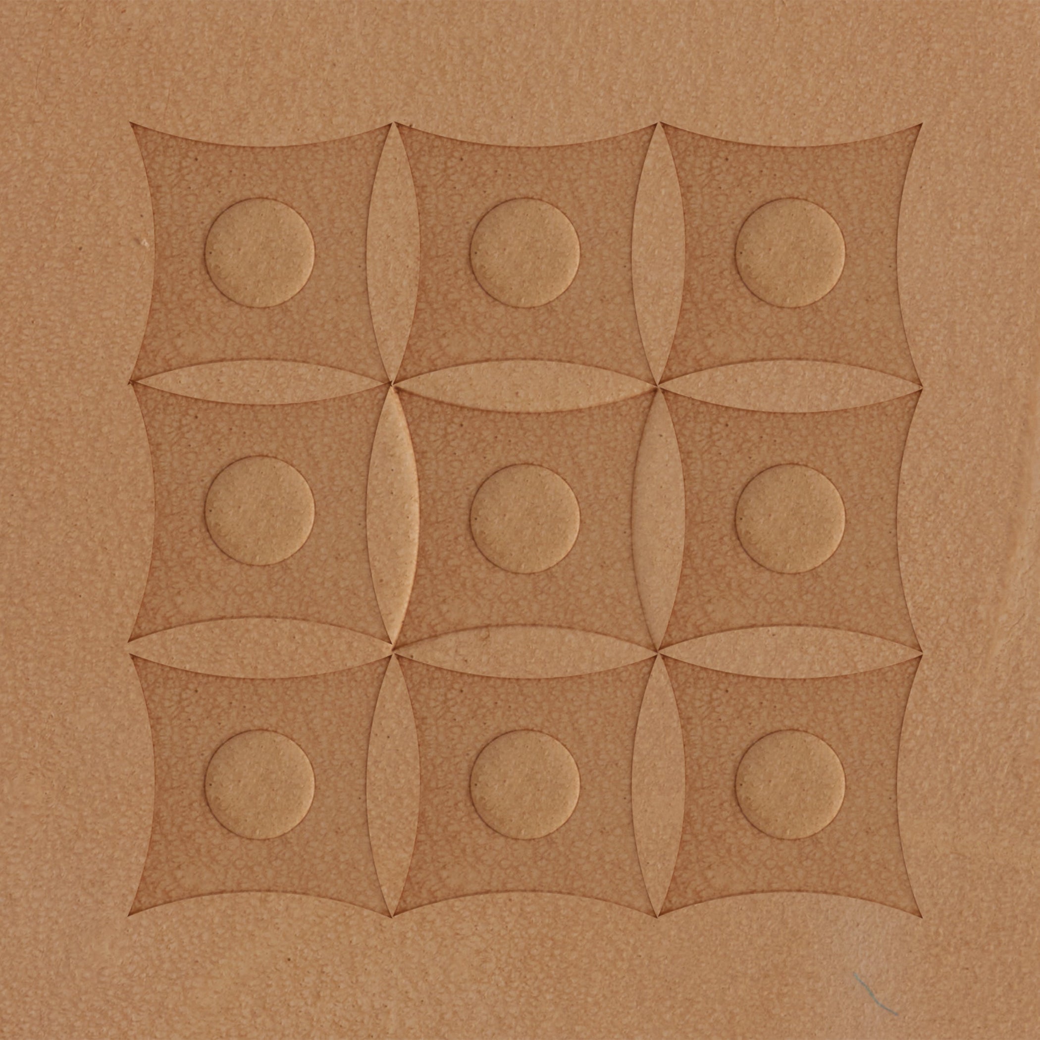 Curved Square With Dot Brass Stamp | Tandy Leather — Tandy Leather, Inc.