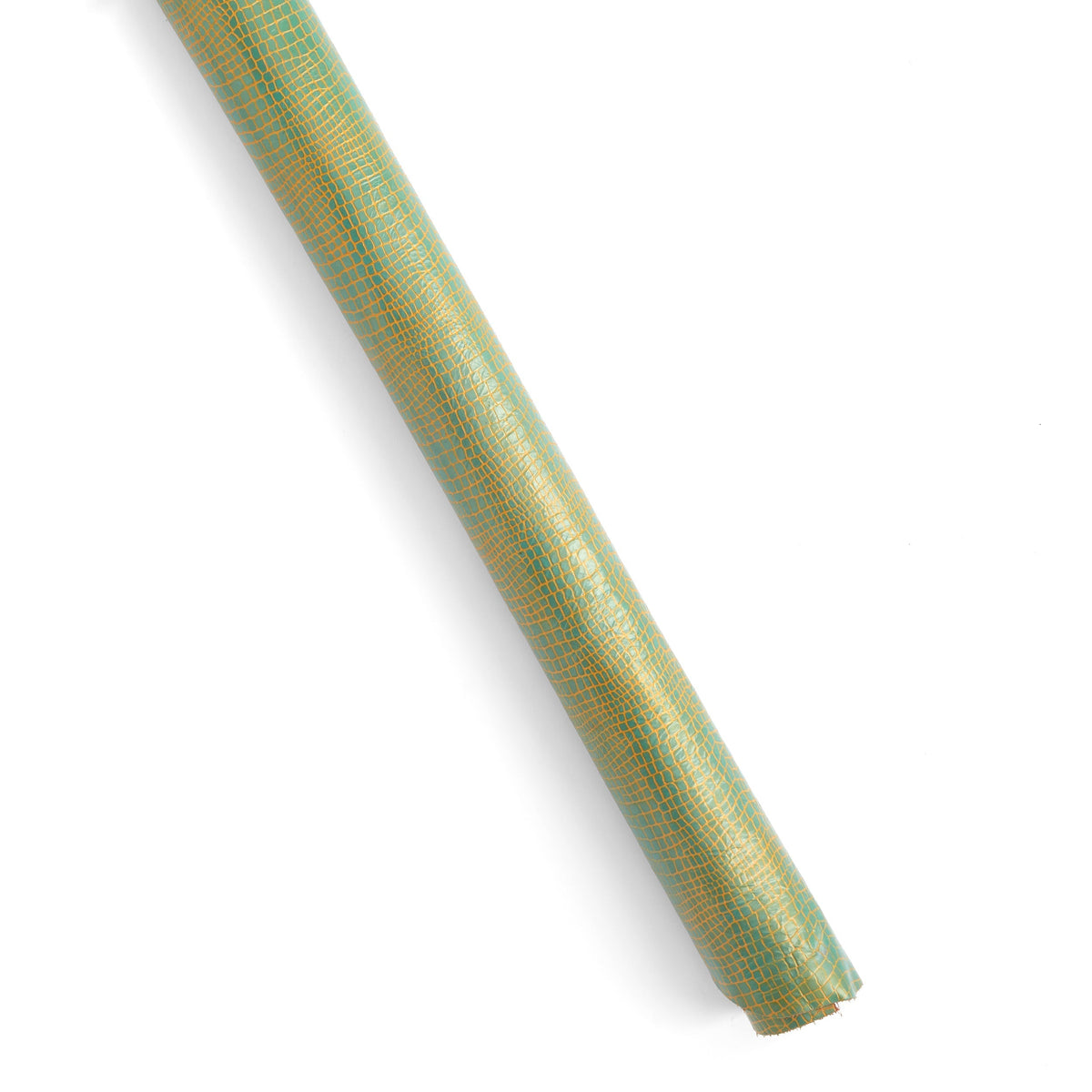 Croc Embossed Veg-Tan Single Shoulder Green & Yellow — Tandy Leather, Inc.