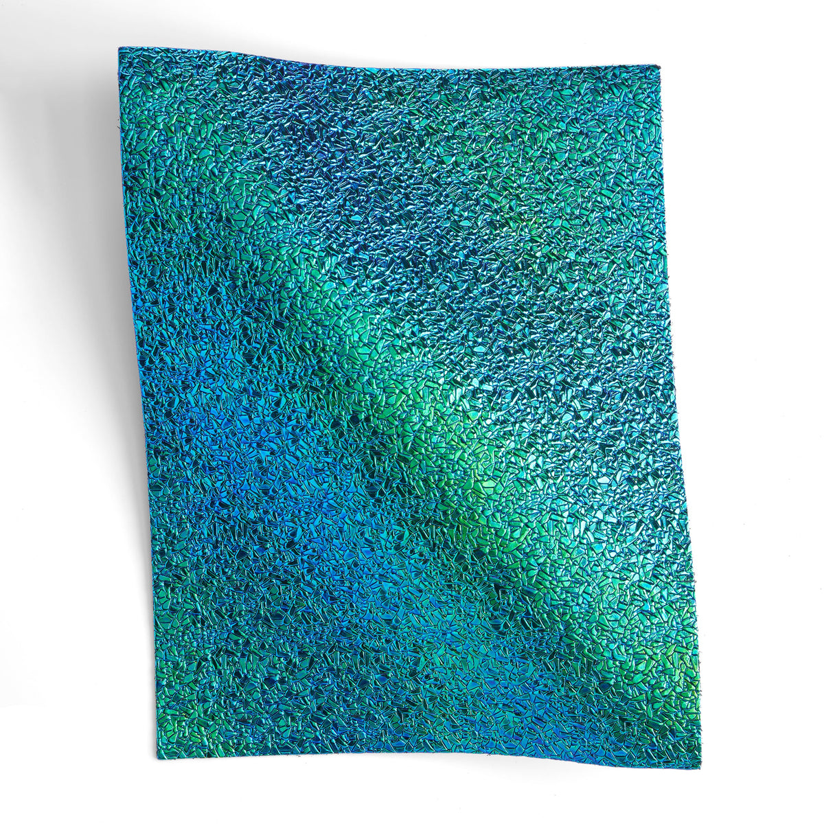 Italian Shattered Iridescent Blue Craft Cut — Tandy Leather, Inc.