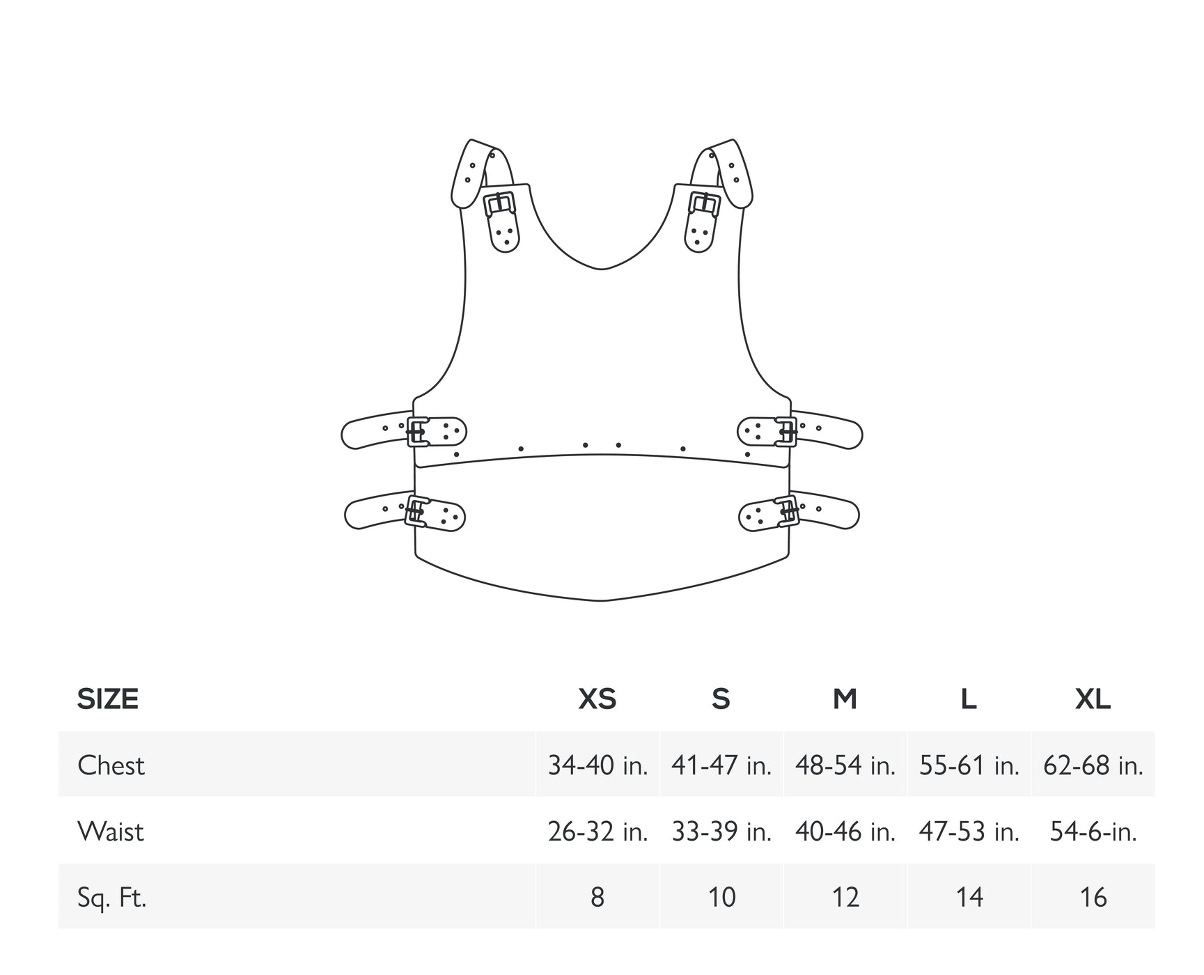 Chest Armor Paper Pattern — Tandy Leather, Inc.