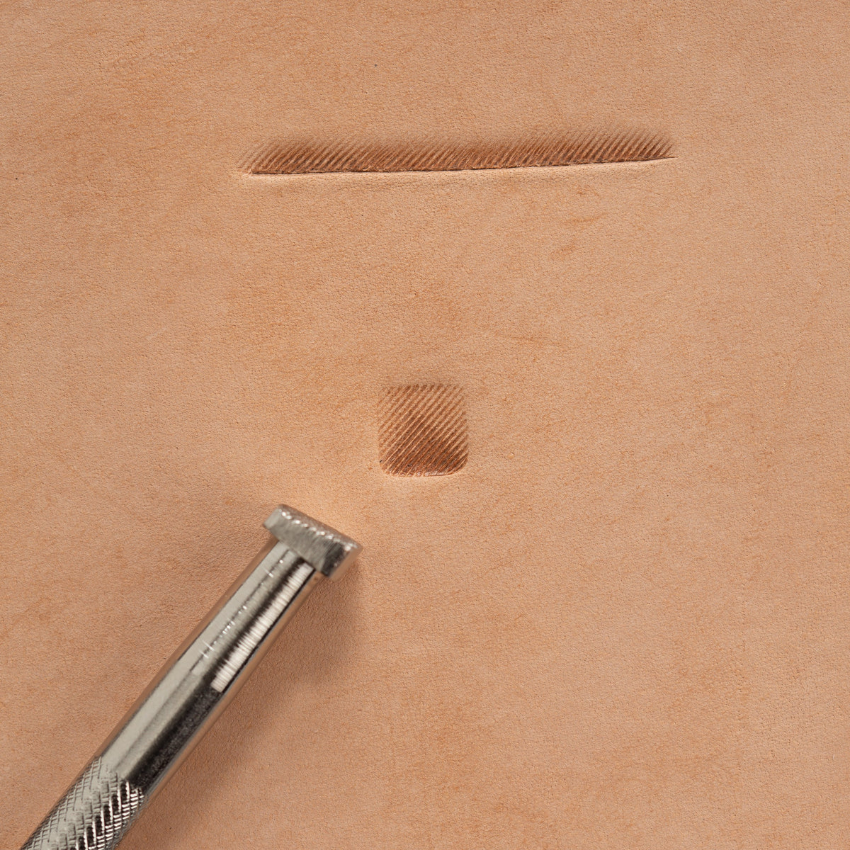 Craftool® Diagonal Lined Beveler Stamp — Tandy Leather, Inc.